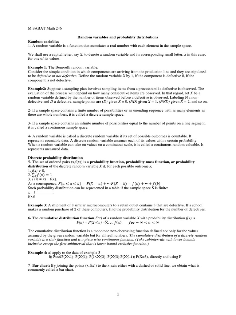 Random Variables | PDF | Probability Distribution | Random Variable