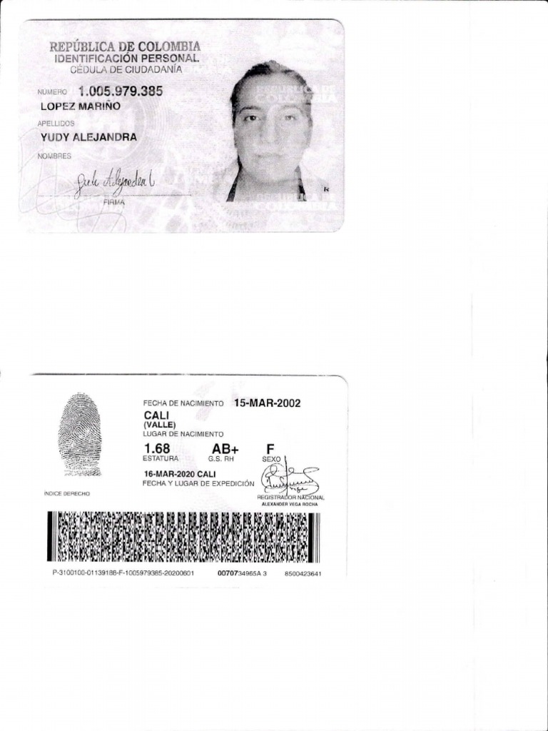 Cedula Alejandra | PDF