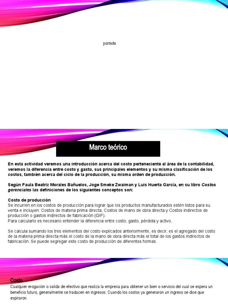 Ev 1. Costos | PDF | Costo | Gastos