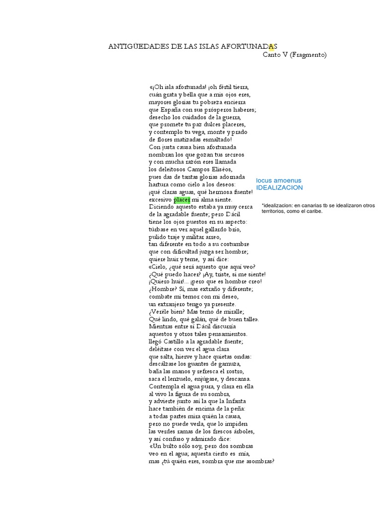 Antigüedades de Las Islas Afortunadas | PDF | Amor