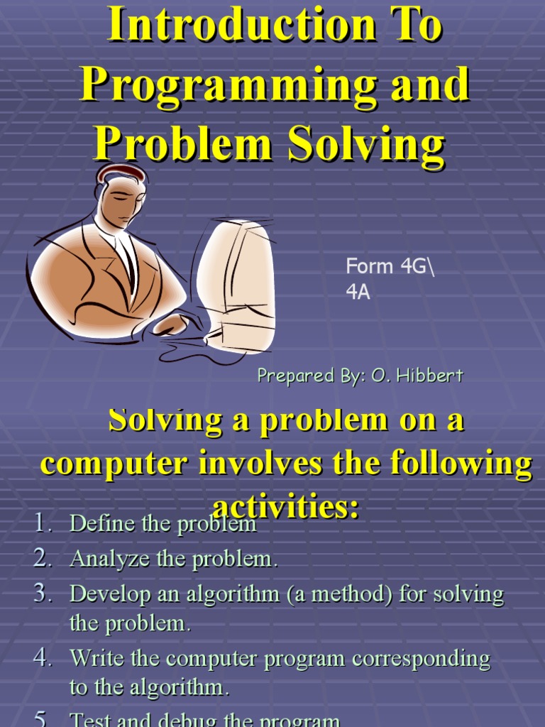 Form 4G/ 4A: Prepared By: O. Hibbert | PDF | Computer Programming ...