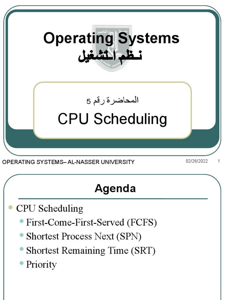 5 - OS - CPU Scheduling | PDF | Scheduling (Computing) | Applied Mathematics