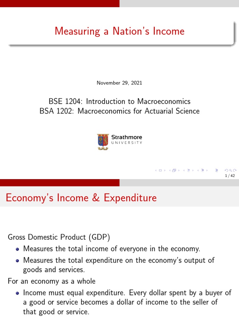 GDP - Class Notes | PDF | Gross Domestic Product | Consumption (Economics)