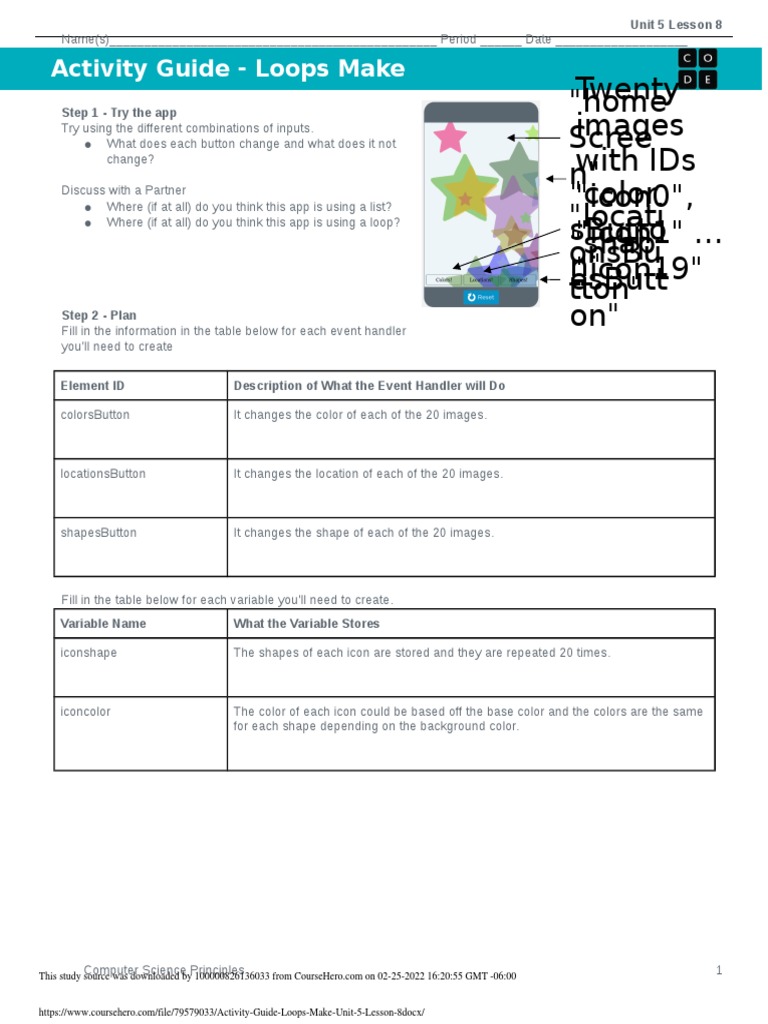 Looping Icons in App Development | PDF | Control Flow | Icon (Computing)