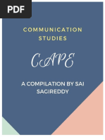 CAPE Communication Studies IA Sample | PDF | Classroom | Nonverbal ...