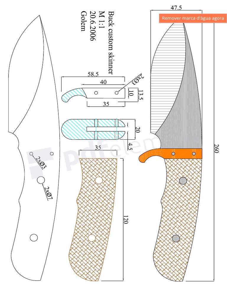 Modelo Facas Canivetes 1 | PDF
