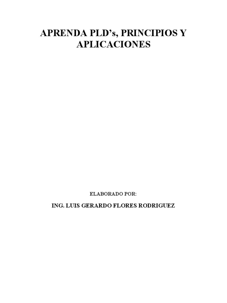 Dispositivos Logicos Programables, Principios y Aplicaciones | PDF ...