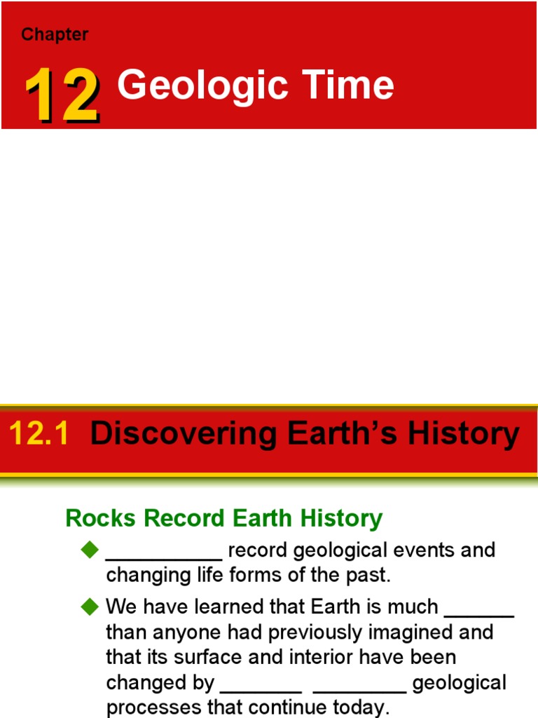 Chapter - 12 - Geologic Time | PDF | Radioactive Decay | Atomic Nucleus