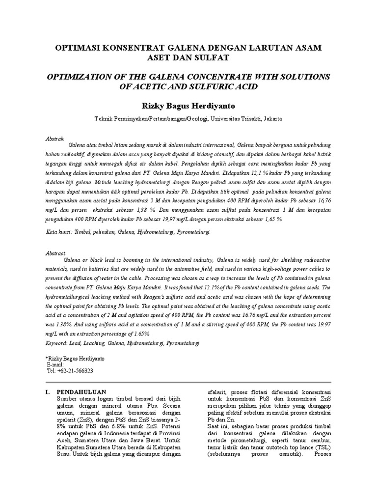 Template Jurnal Internal Eksakta Kebumian Volume 2 | PDF