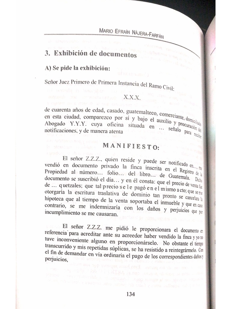 Memorial de Prueba Anticipada de Exhibición De. Documentos | PDF