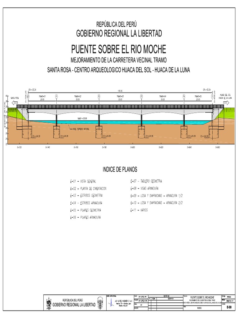 Puente Moche - Planos | PDF