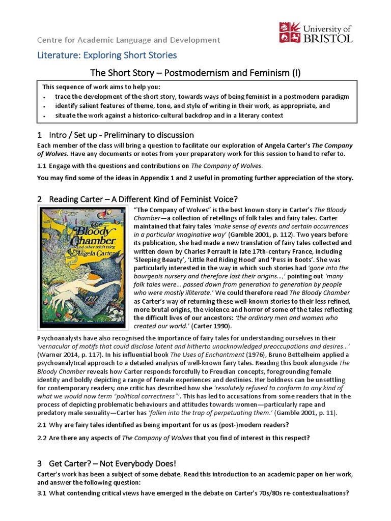 1 The Short Story - Postmodernism and Feminism | PDF | Fairy Tales ...