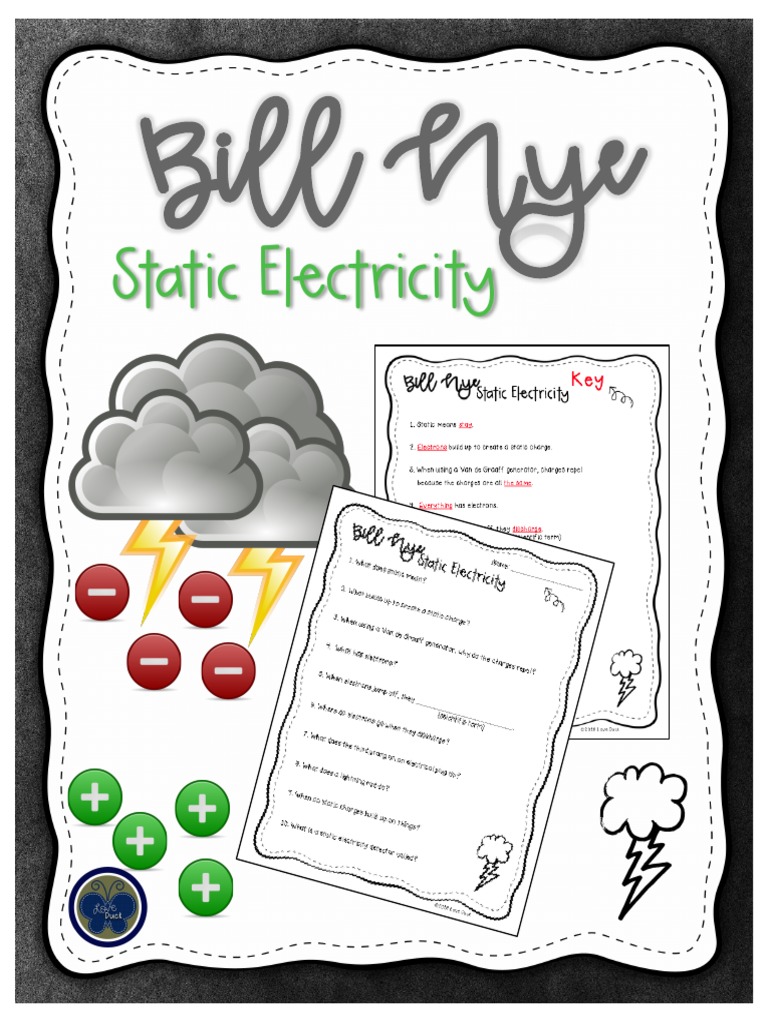 Bill Nye: Static Electricity | PDF | Electricity | Lightning