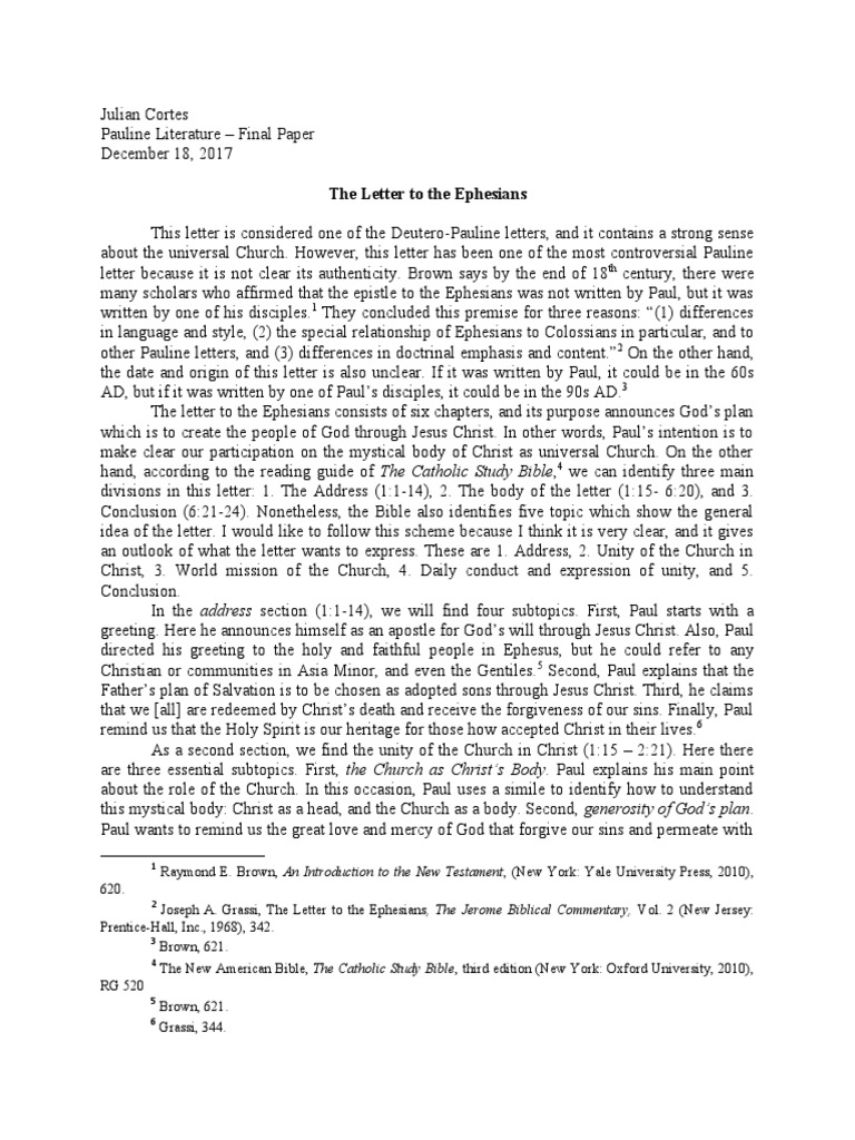 Understanding Paul's Ephesians Letter | PDF | Paul The Apostle ...