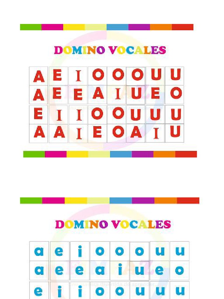 Domino Vocales | PDF