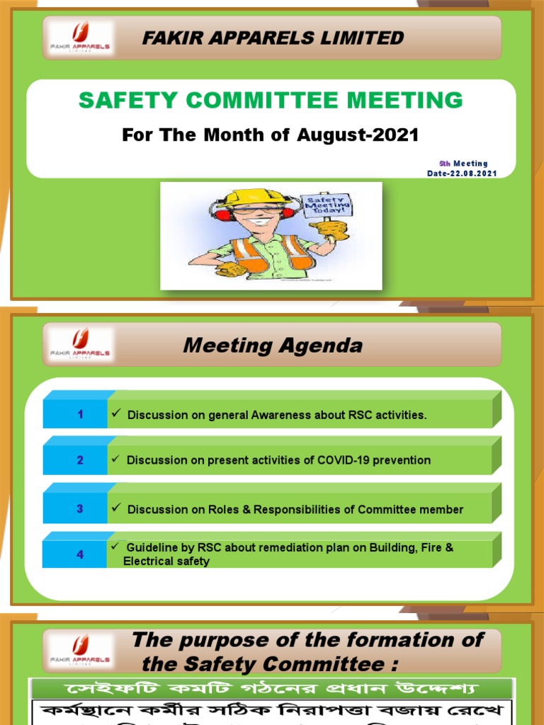 Safety Meeting PPT-September-2021 | PDF