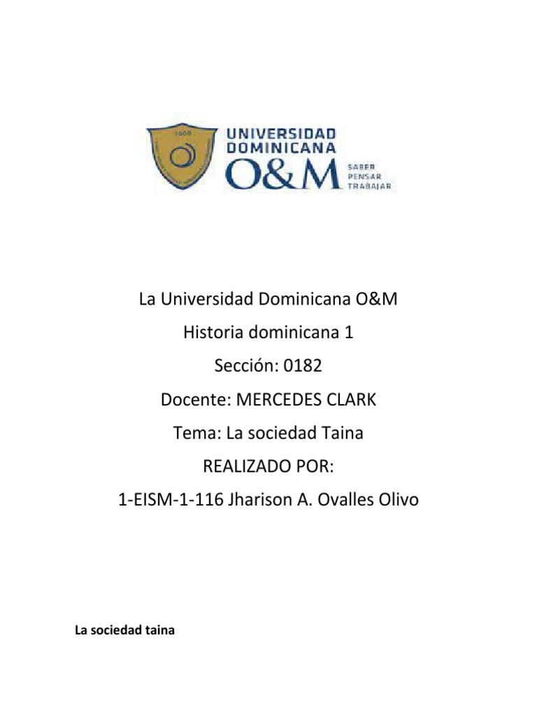 La Sociedad Taina | PDF