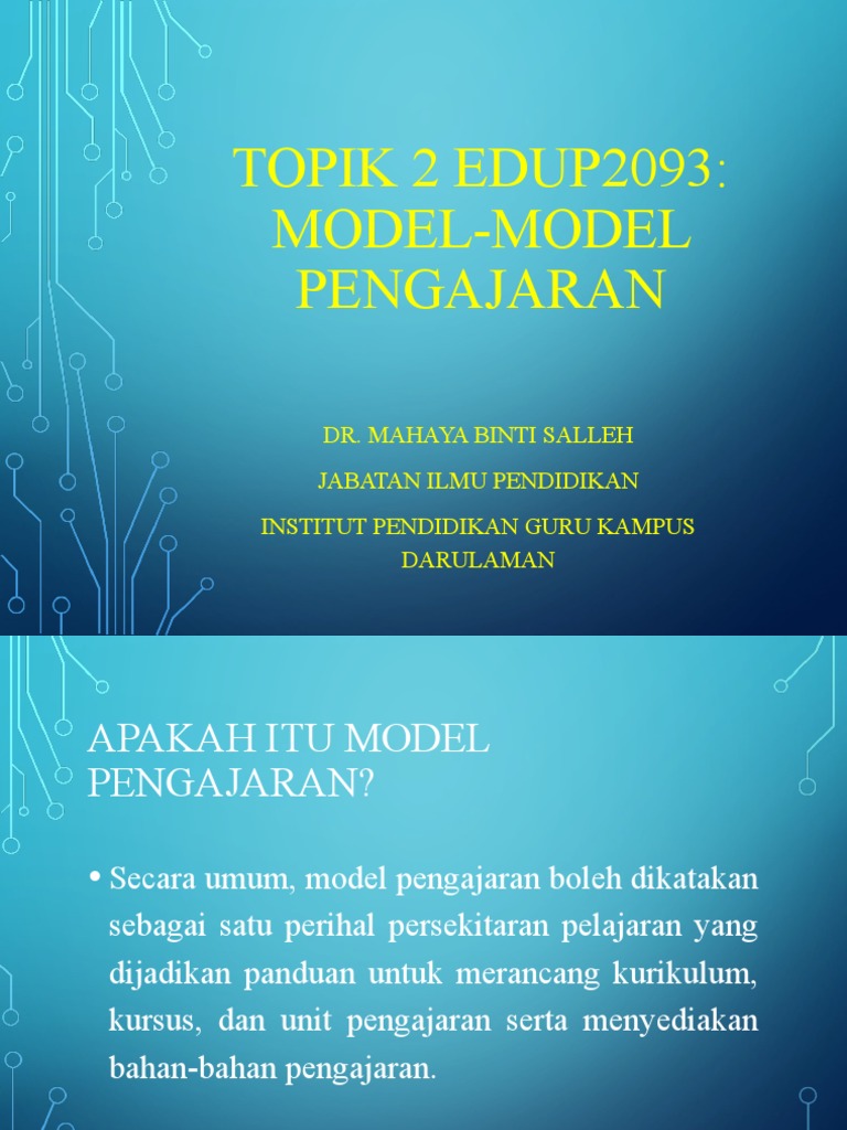 Model Model Pengajaran | PDF