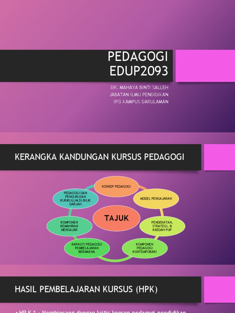 Pedagogi - PDPP KDC Tajuk 1 | PDF