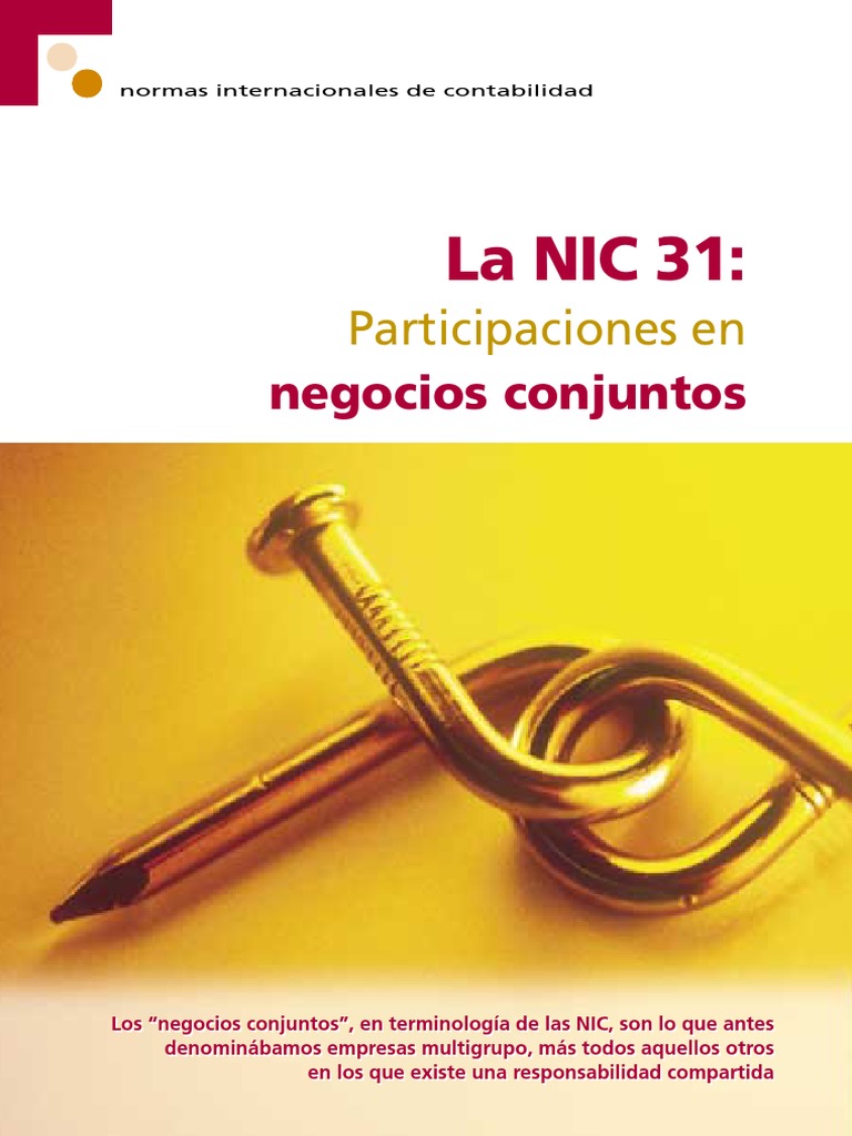 Nic 31 | PDF | Contabilidad | Estado financiero