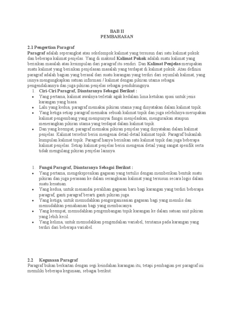 Pengertian Paragraf | PDF