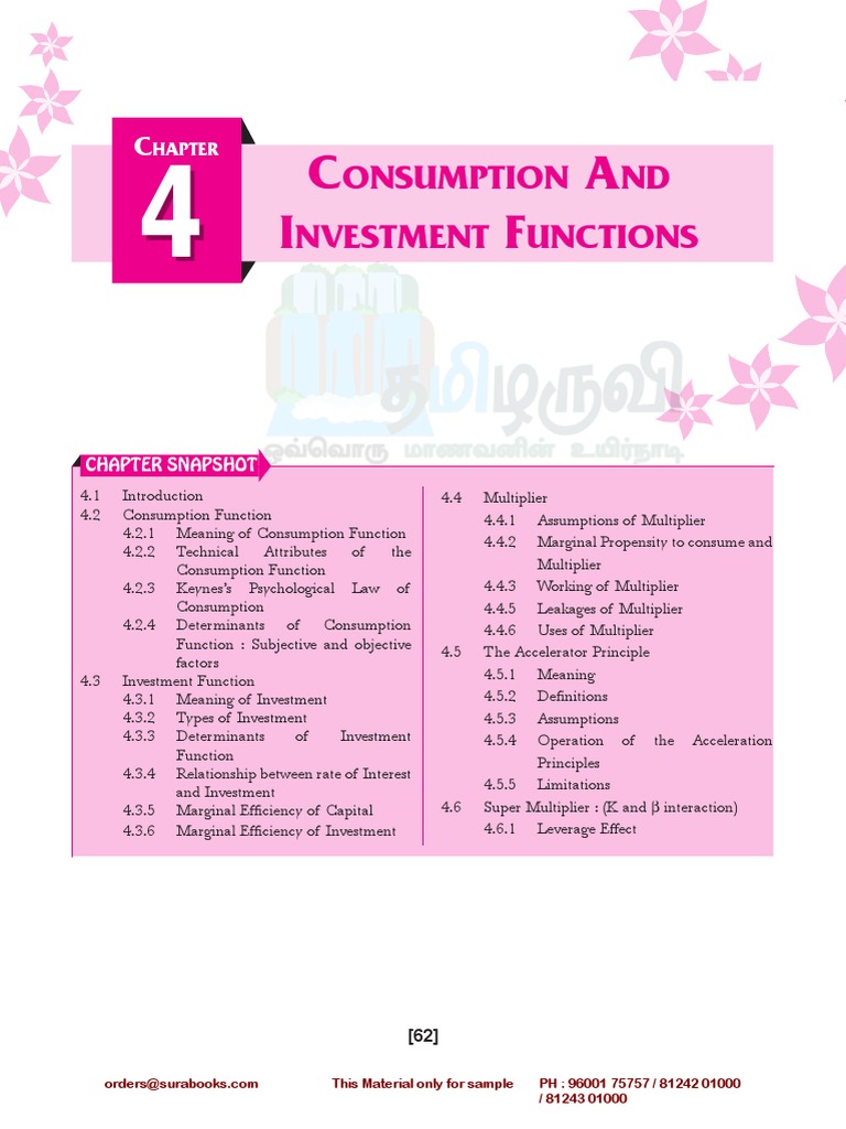 12th Economics Full Guide - Sura's Economics Guide - Chapter 4 ...