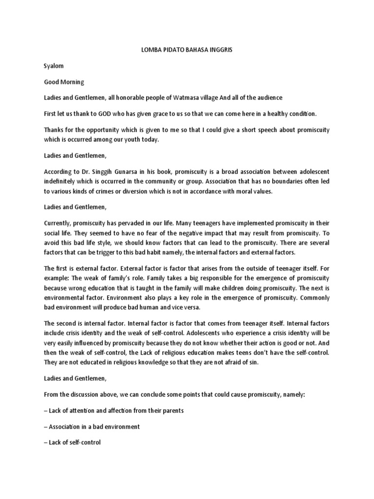 An Analysis of the Causes and Negative Impacts of Promiscuous Behavior ...