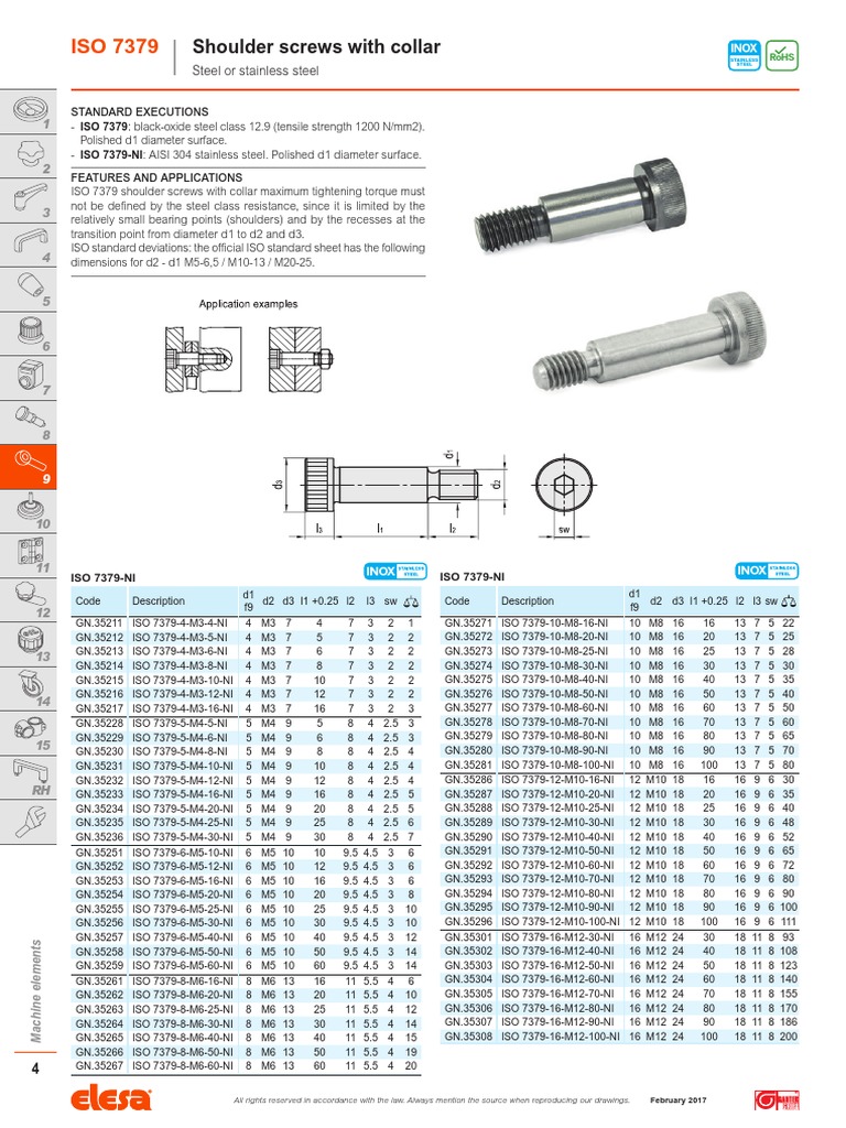 Iso 7379 | PDF | Stainless Steel | Mechanical Engineering