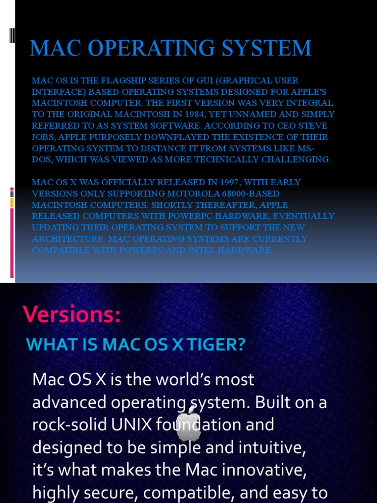 Mac OS (Group 8 Report) | PDF | Operating System Families | Mac Os
