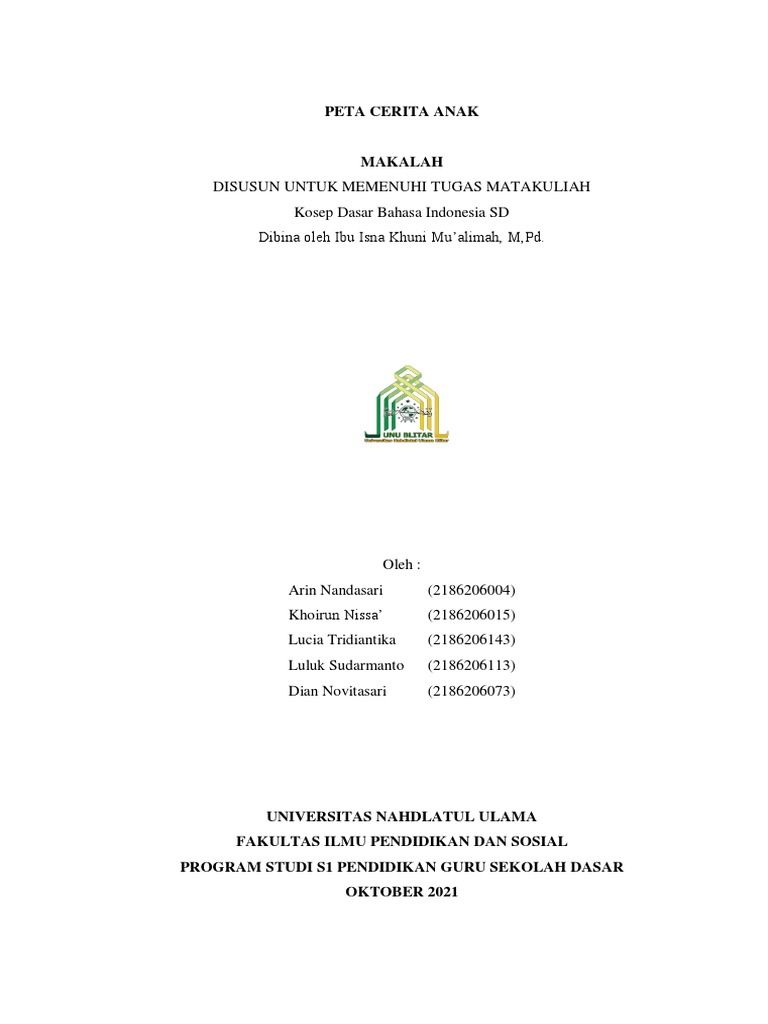 Peta Cerita Anak: Struktur dan Ciri-ciri | PDF | Fiksi Umum