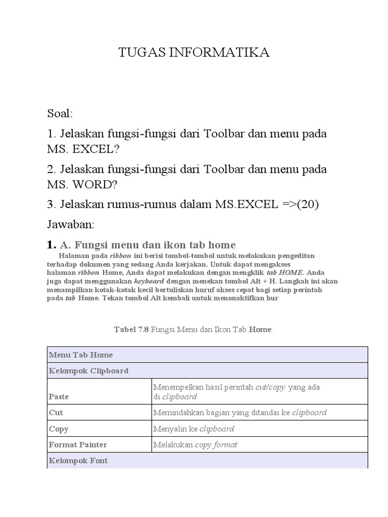 Tugas Informatika | PDF