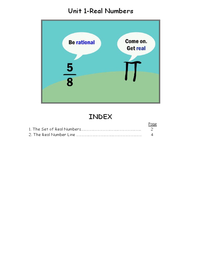 Real Number System Overview | PDF | Numbers | Set (Mathematics)