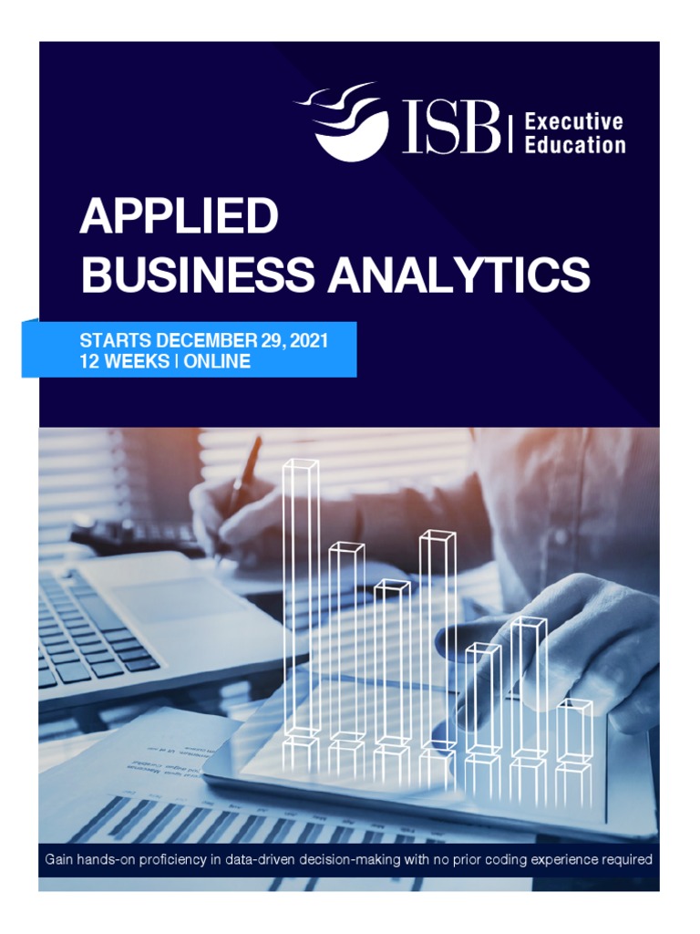 Isb Aba Brochure | PDF | Analytics | Data Analysis