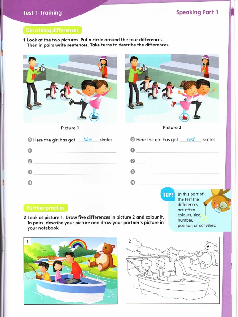 Movers Mini Trainer Test 1 | PDF