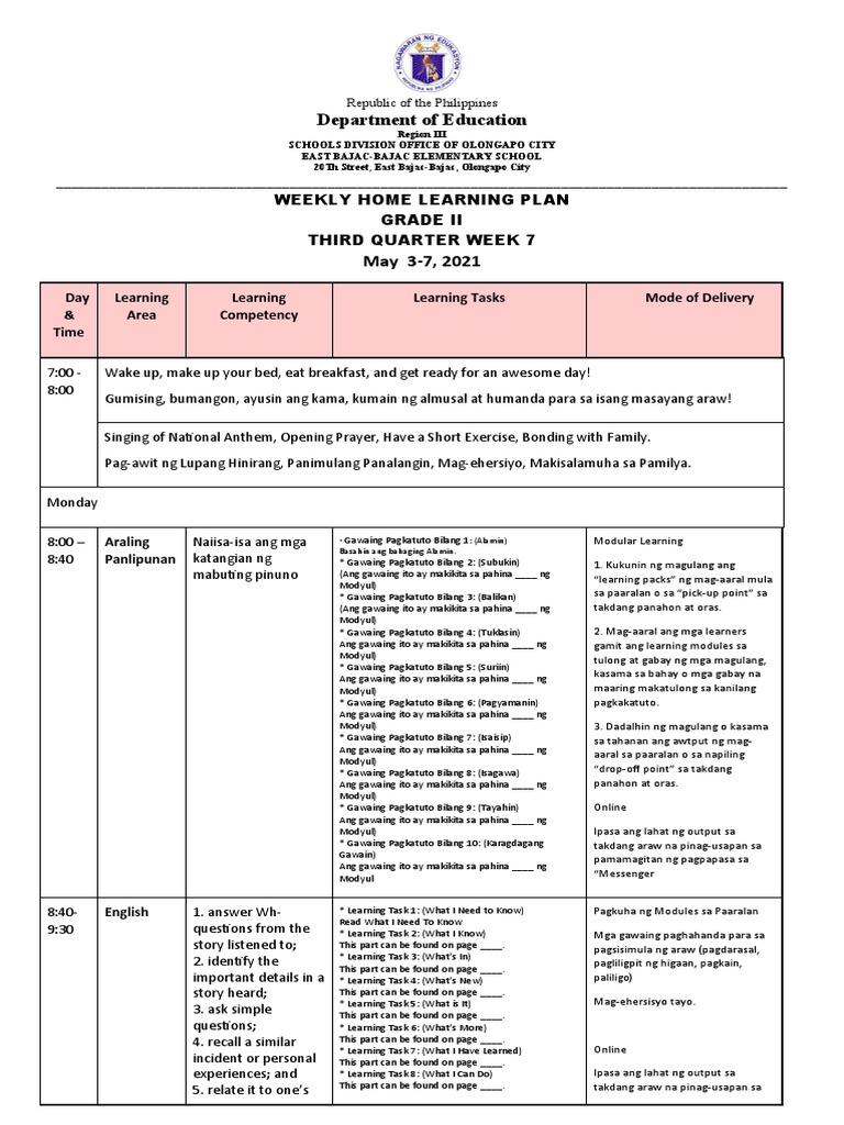 Eves WHLP q3 Week7-Grade2 | PDF