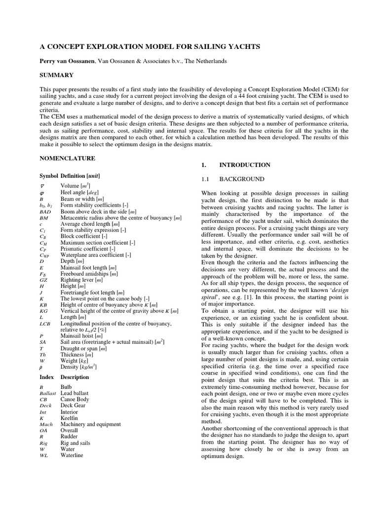 Yacht Design Optimization Model | PDF | Mathematical Optimization | Yacht