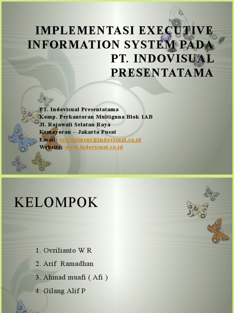Implementasi Executive Information System Pada | PDF