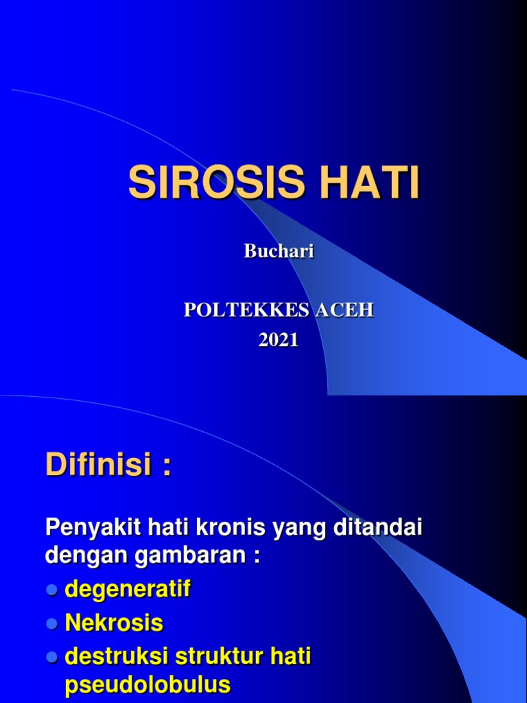 Sirosis Hati 2021 | PDF