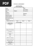 Vital Signs Monitoring Sheet | PDF | Physical Examination