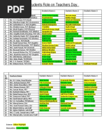 Teachers House List 2025-26 | PDF