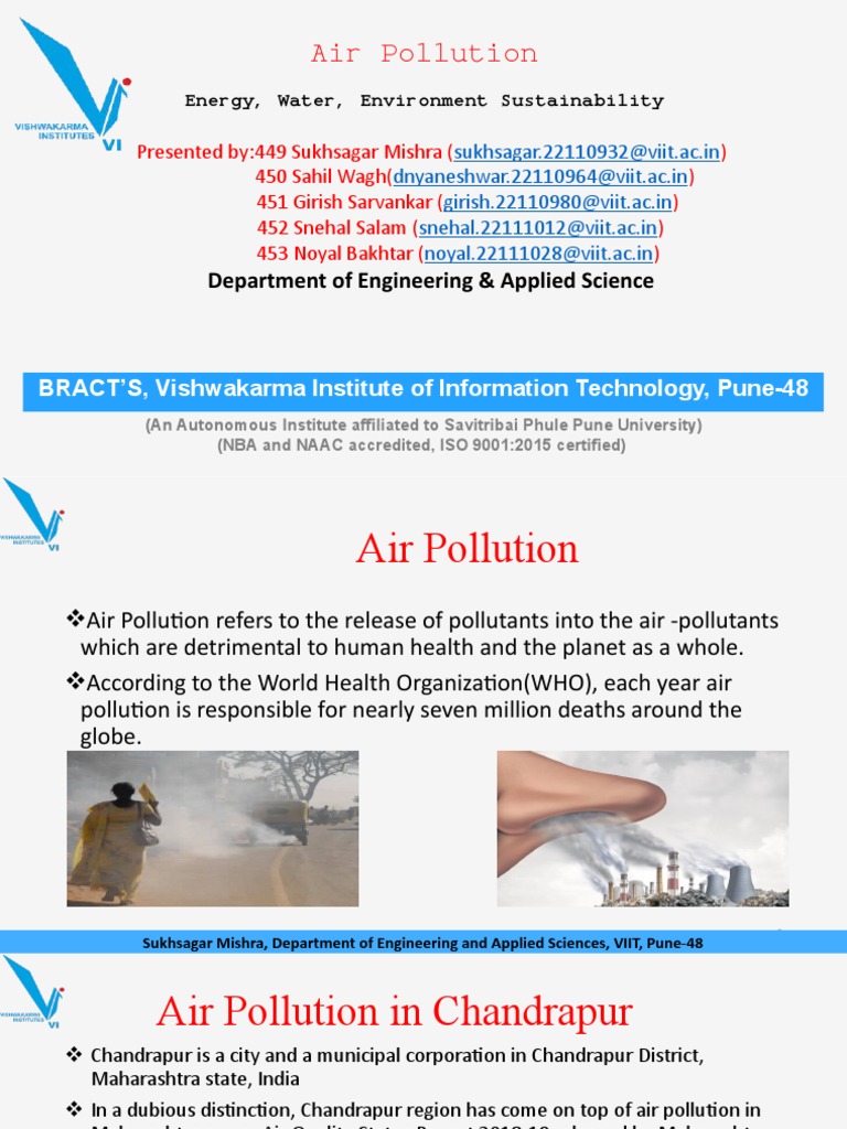 Air Pollution Presentation | PDF | Coal | Air Pollution