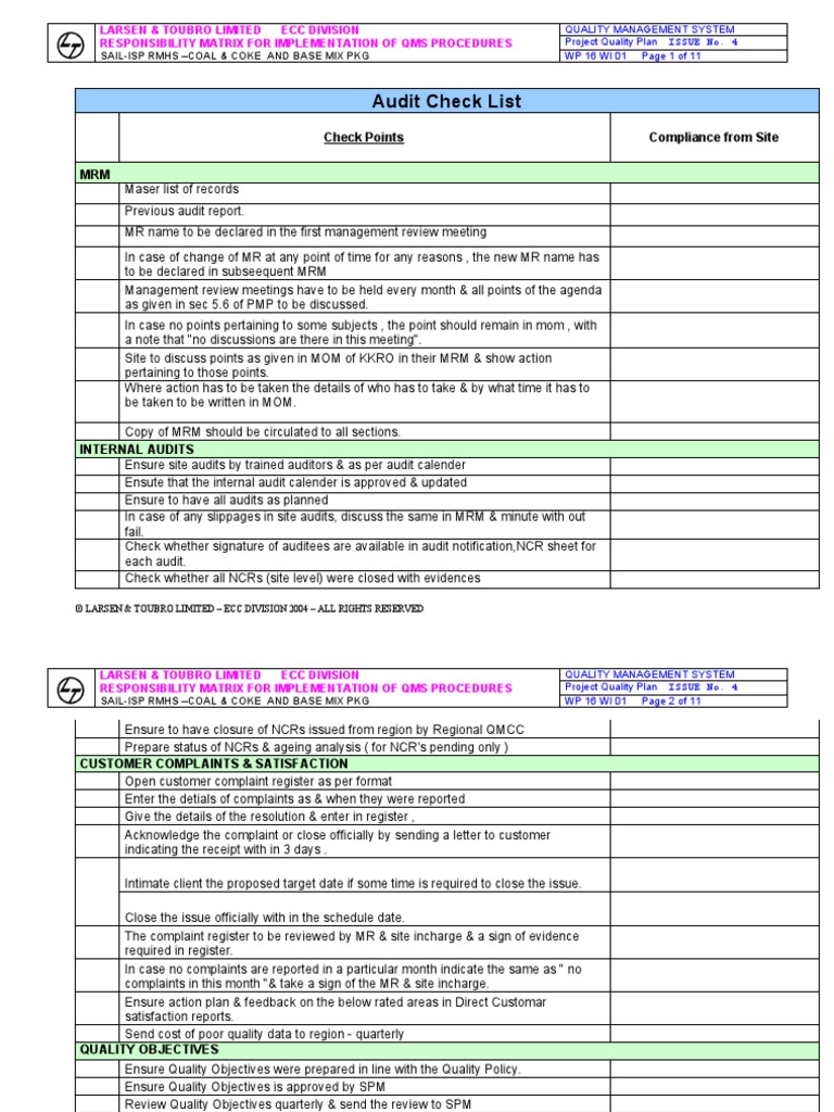 Audit Check List WP 16 WI 01 | PDF | Audit | Welding