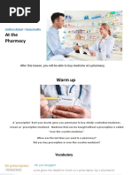 Pharmacist-Patient Dialogue Example | PDF | Pharmacy | Life Sciences