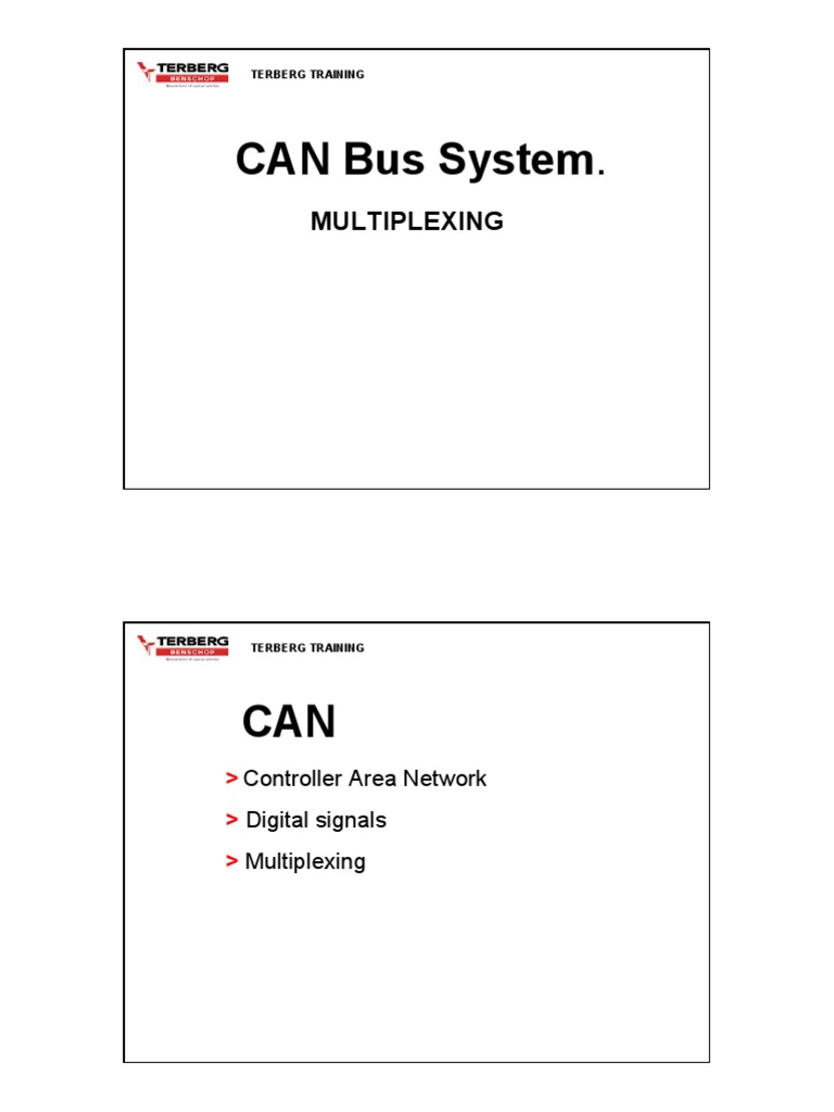 CAN Bus System.: Multiplexing | PDF