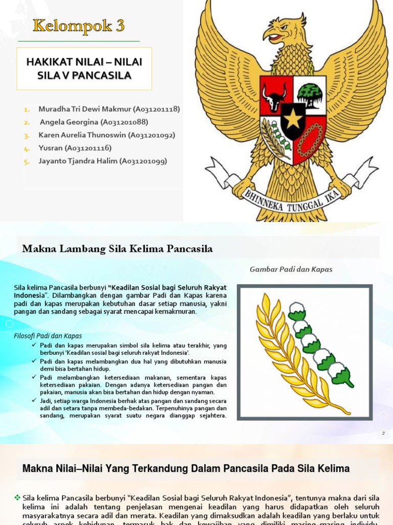 Hakikat Nilai Nilai Sila 5 Pancasila-1 | PDF