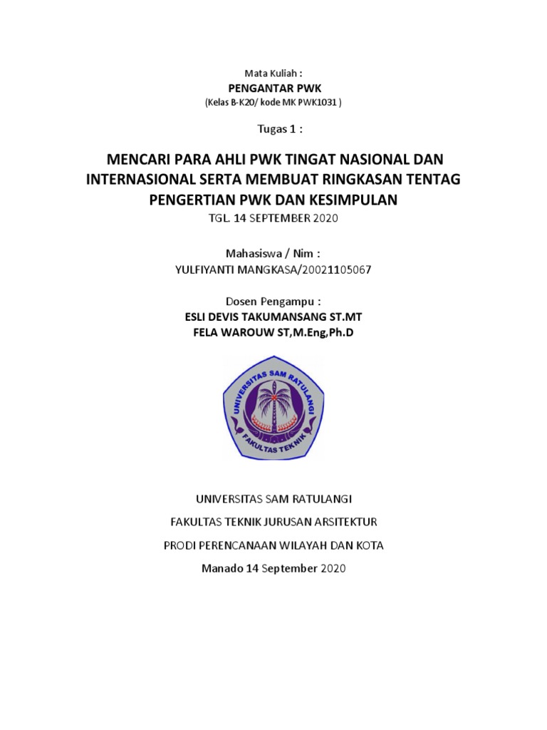 Biografi para Ahli PWK | PDF | Sejarah