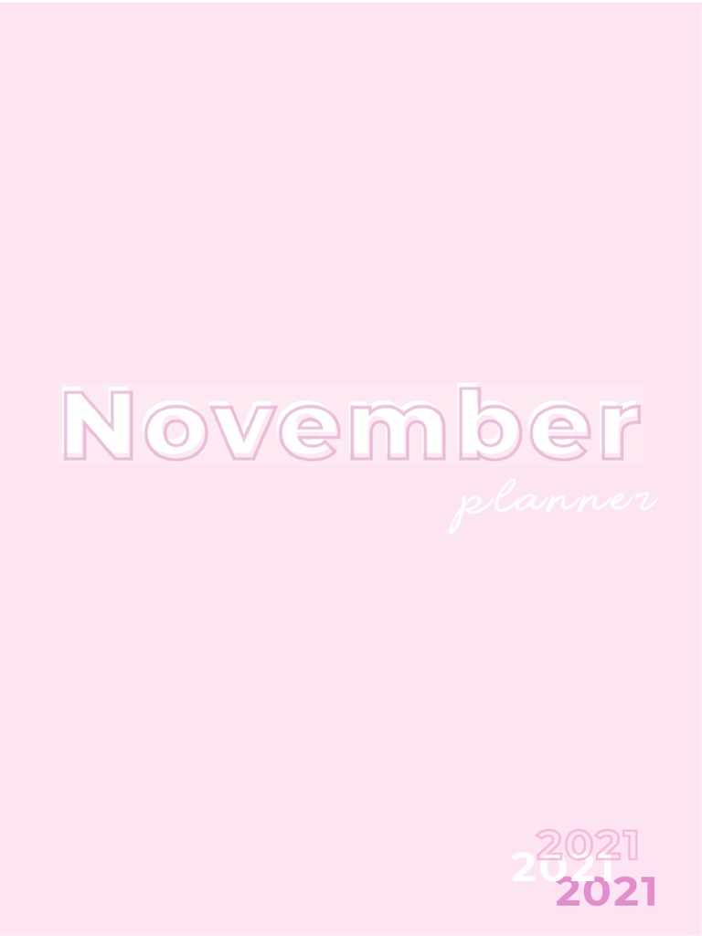 November 2021 Daily Planner Template | PDF