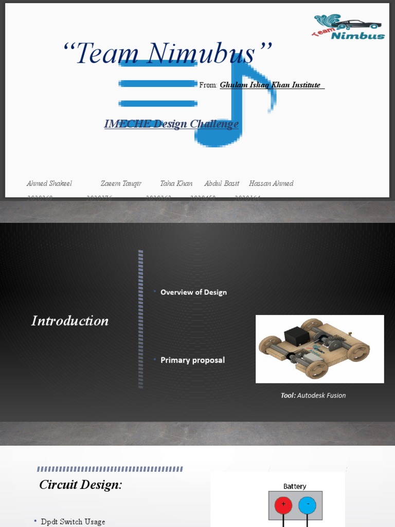 "Team Nimubus": IMECHE Design Challenge | PDF