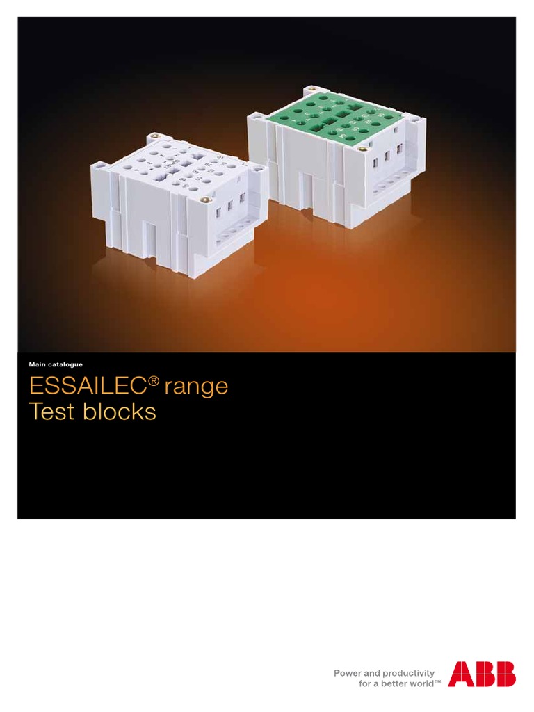 Entrelec Test Plugs | PDF | Ac Power Plugs And Sockets | Electrical ...