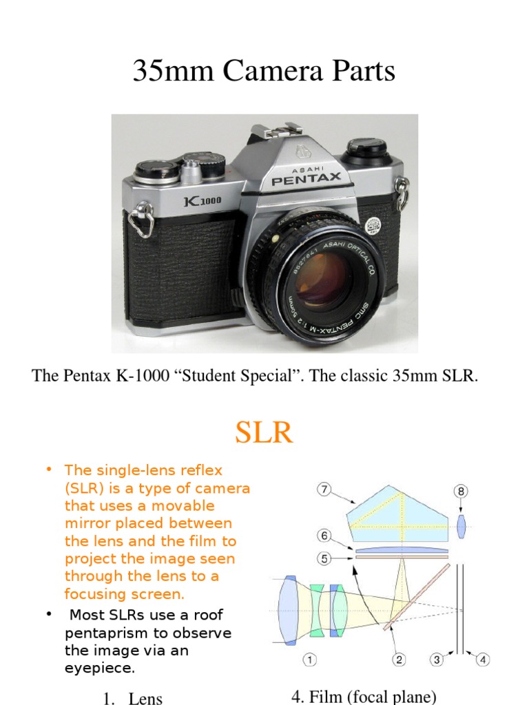 35mm Camera Parts | PDF | Shutter Speed | Single Lens Reflex Camera